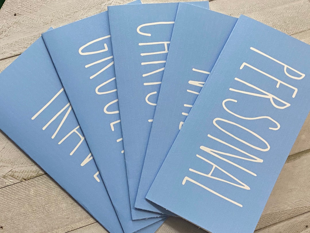 5 Rae Dunn Inspired Cash Envelopes, Dave Ramsey System, Laminated Cash ...