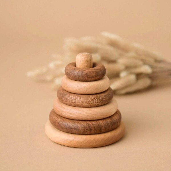 Wooden Ring Stacker - Etsy