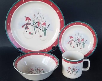 Christmas dinnerware | Etsy