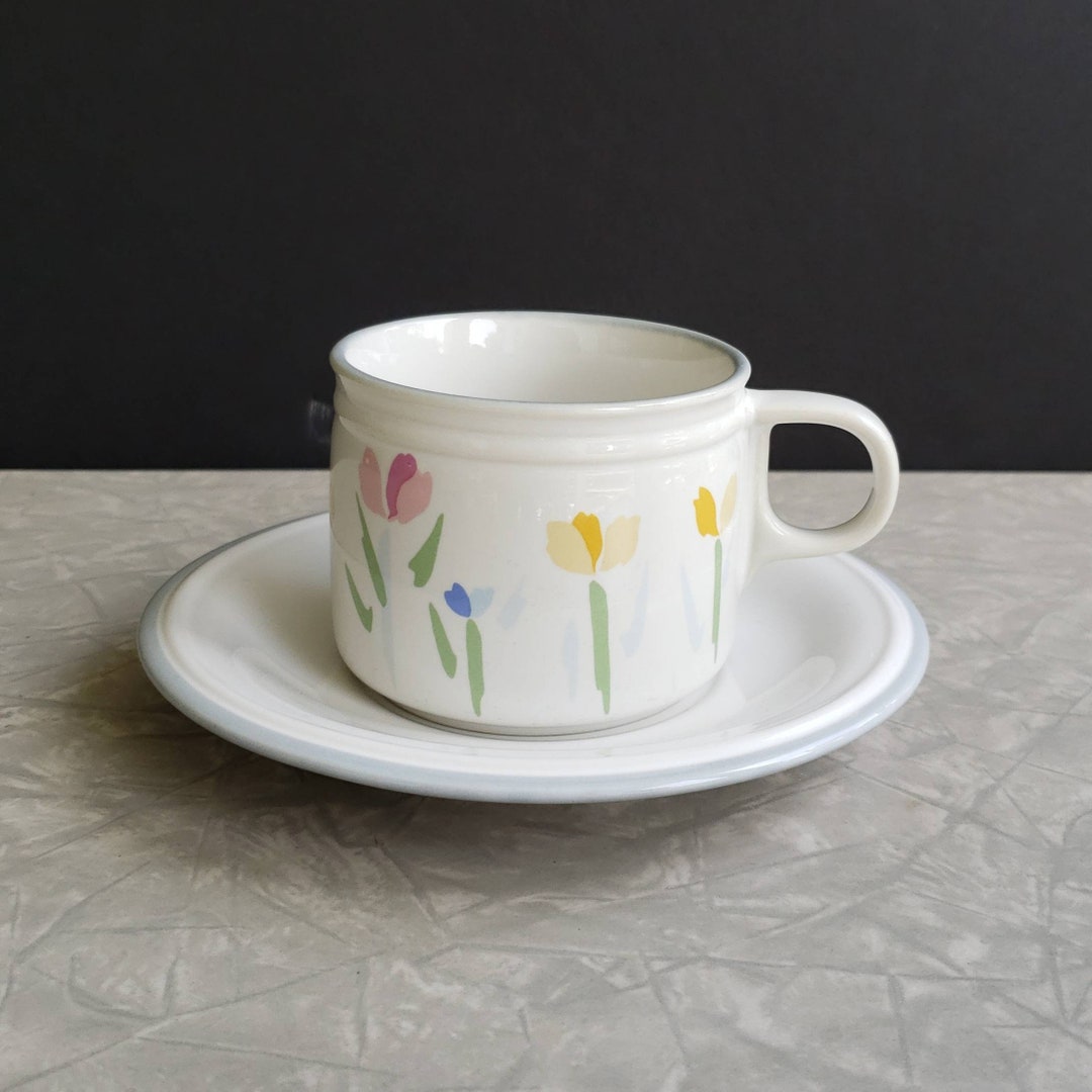 FRESH MINT (1984-1997) Flat Cup & Saucer Set From Studio Nova (mikasa ...