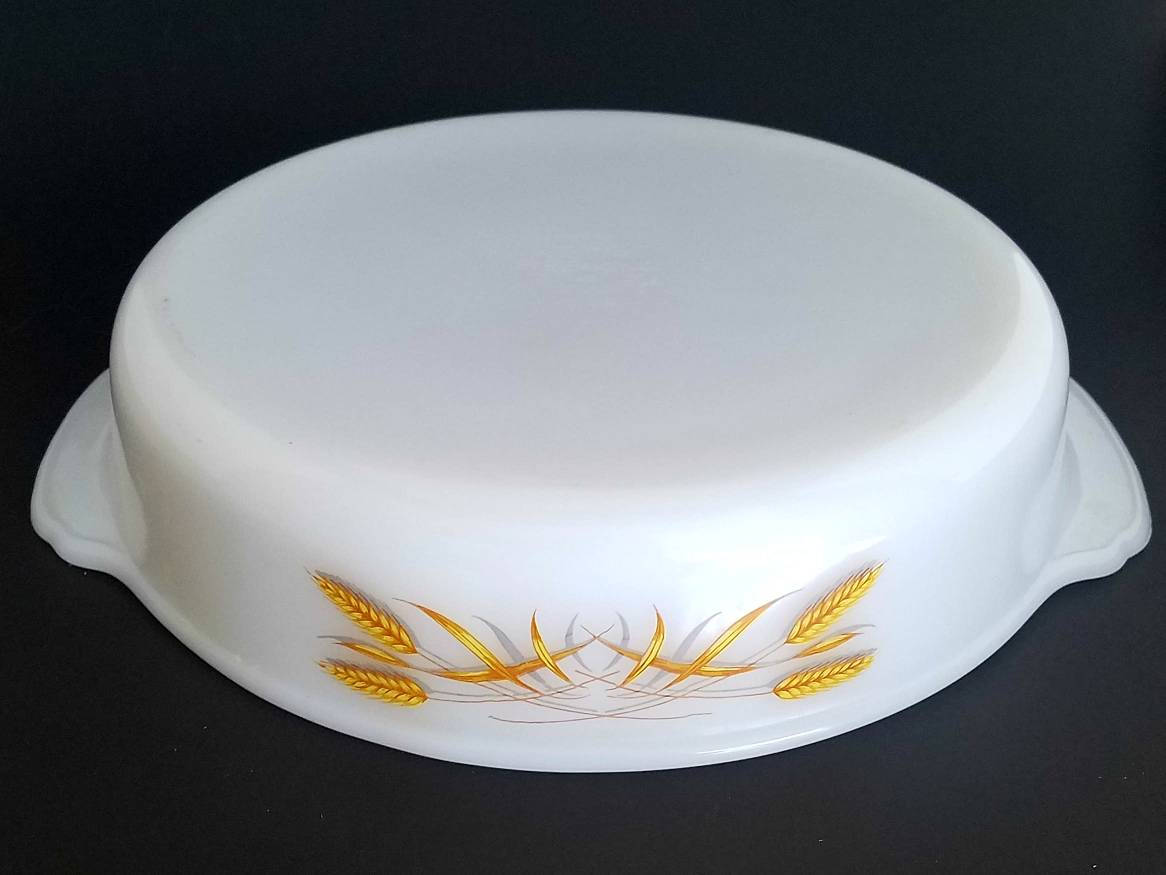 Fire King Wheat Pattern Cake Pan With Handles 1962-1966 - Etsy