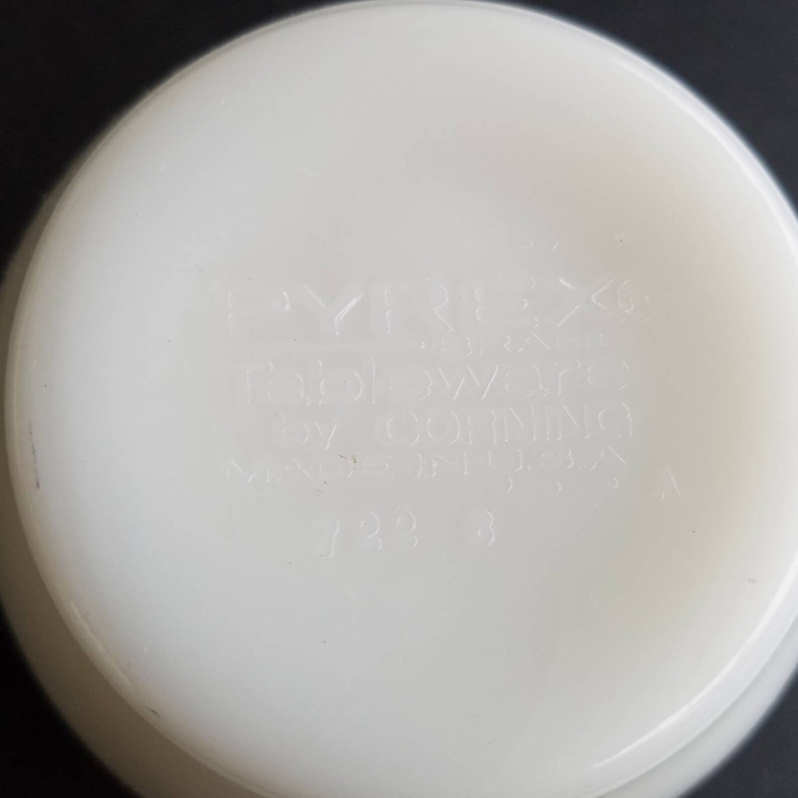 Vintage Pyrex Milk Glass Creamer Snowflake Blue Pattern 1970s | Etsy