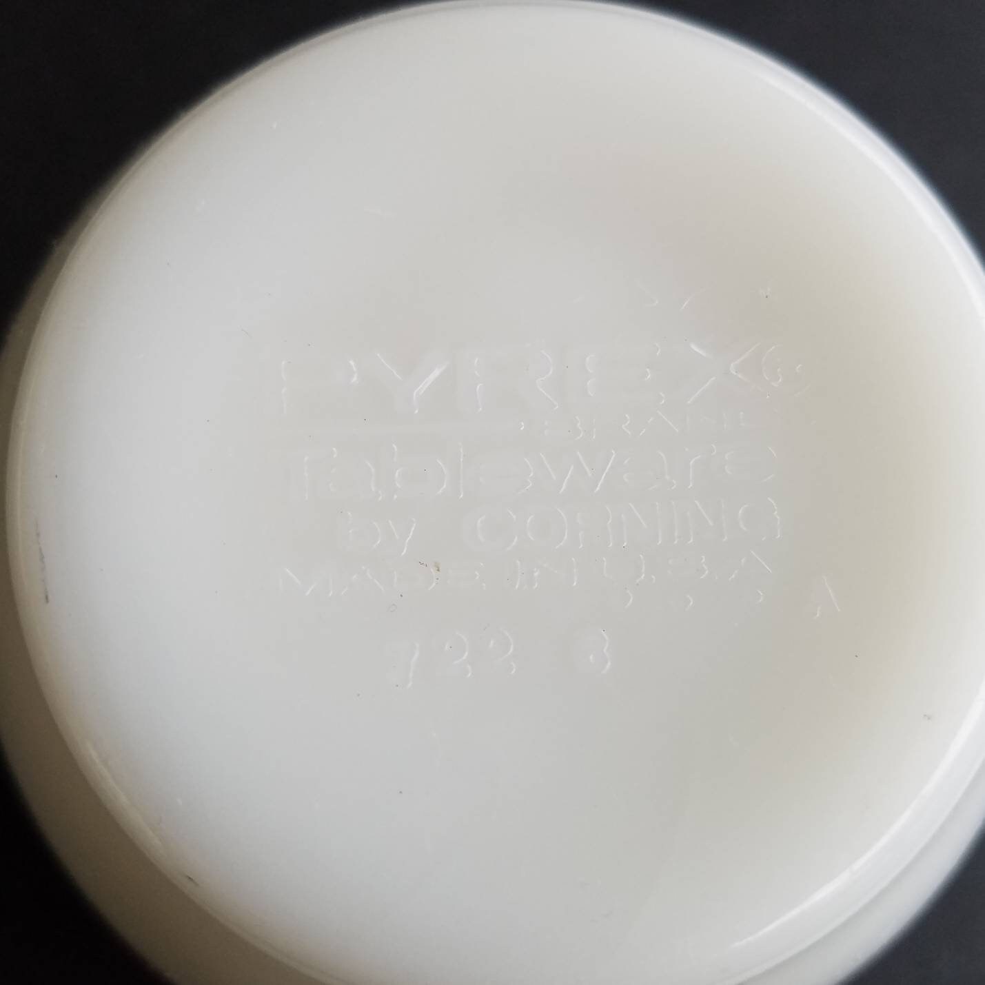 Vintage Pyrex Milk Glass Creamer Snowflake Blue Pattern 1970s | Etsy