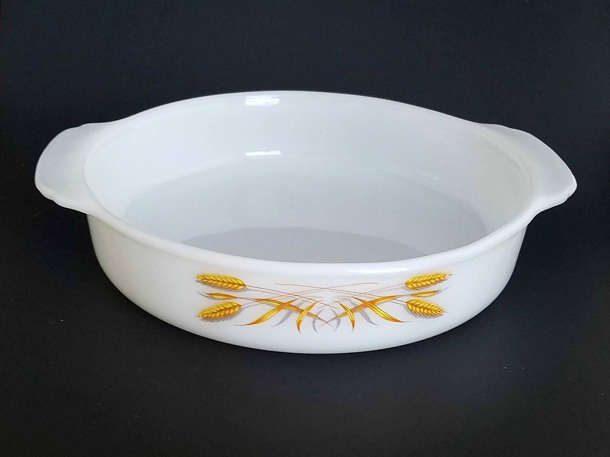 Fire King Wheat Pattern Cake Pan With Handles 1962-1966 - Etsy