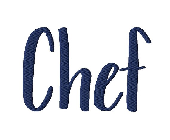 Chef Sous Chef Petit Saucier Chef de partie Embroidery File | Etsy
