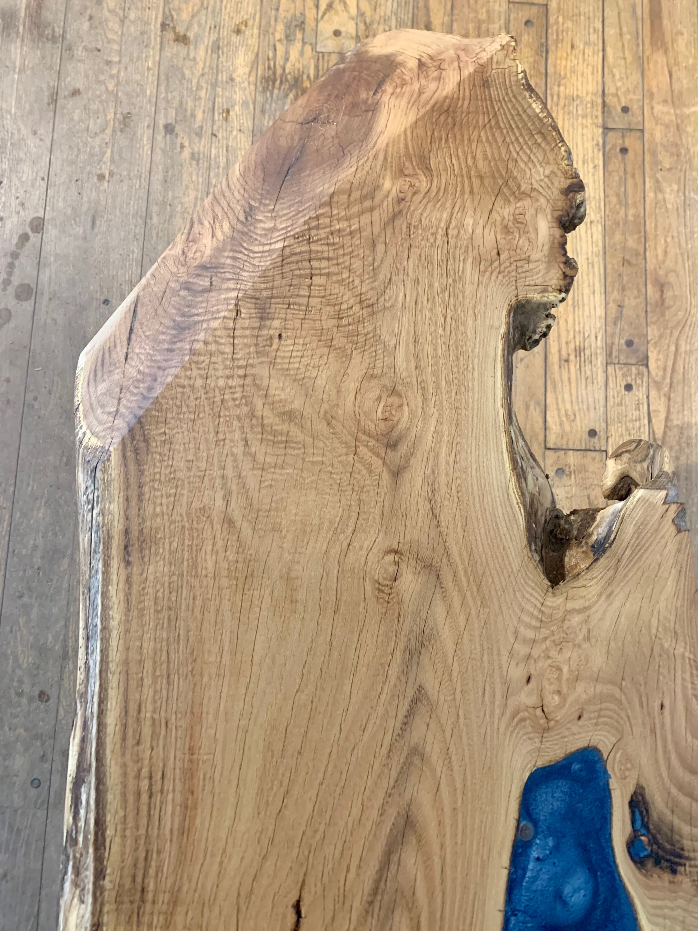 Black locust with epoxy coffee table | Etsy
