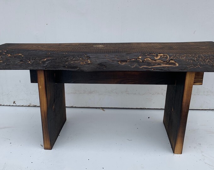 Shou Sugi Ban Bench - Etsy