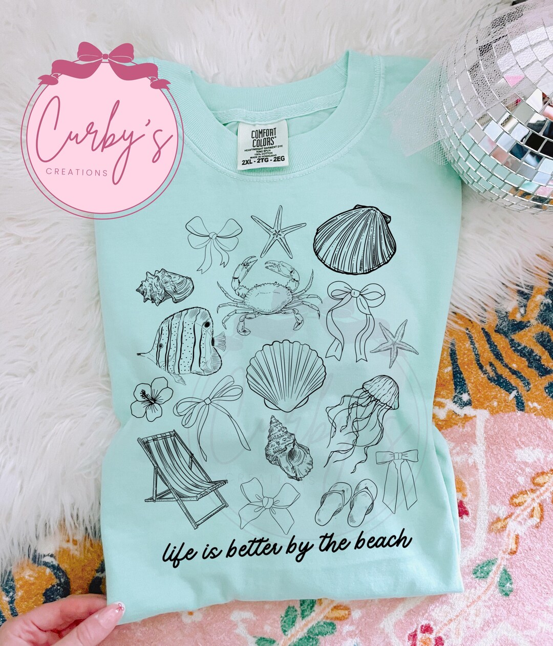 Life is Better at the Beach Seaside Seashells Preppy Island Hawaii ...