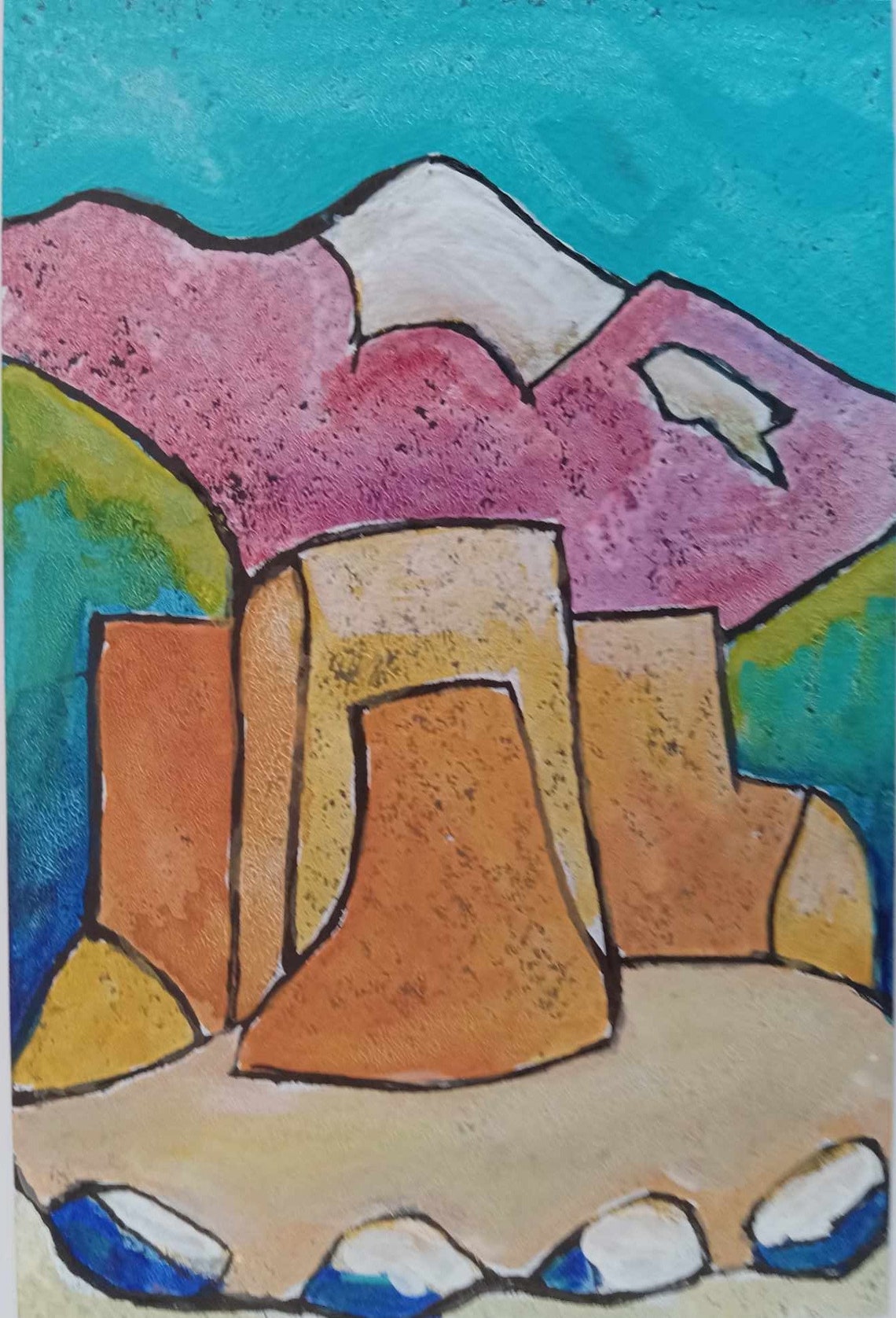 ORIGINAL, San Francisco De Asis Proof 2, by Abiquiu, NM, Hand Made Hand ...