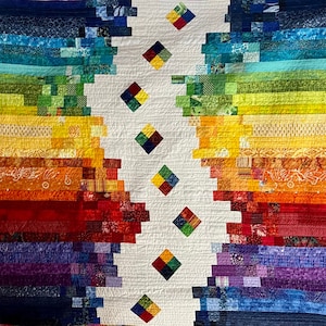 Rainbow Roll Quilt Pattern - Etsy
