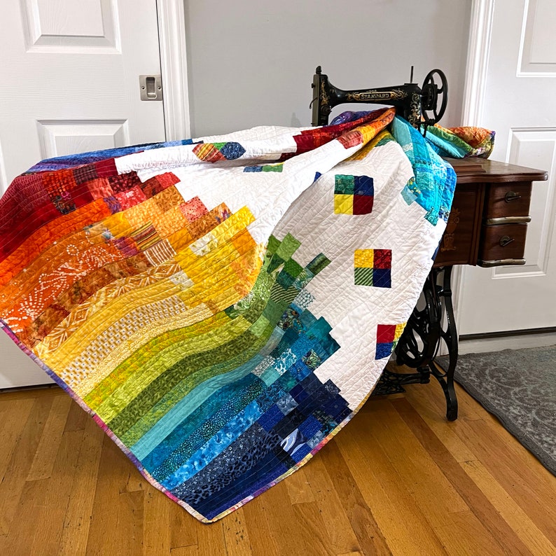 Rainbow Roll Quilt Pattern - Etsy