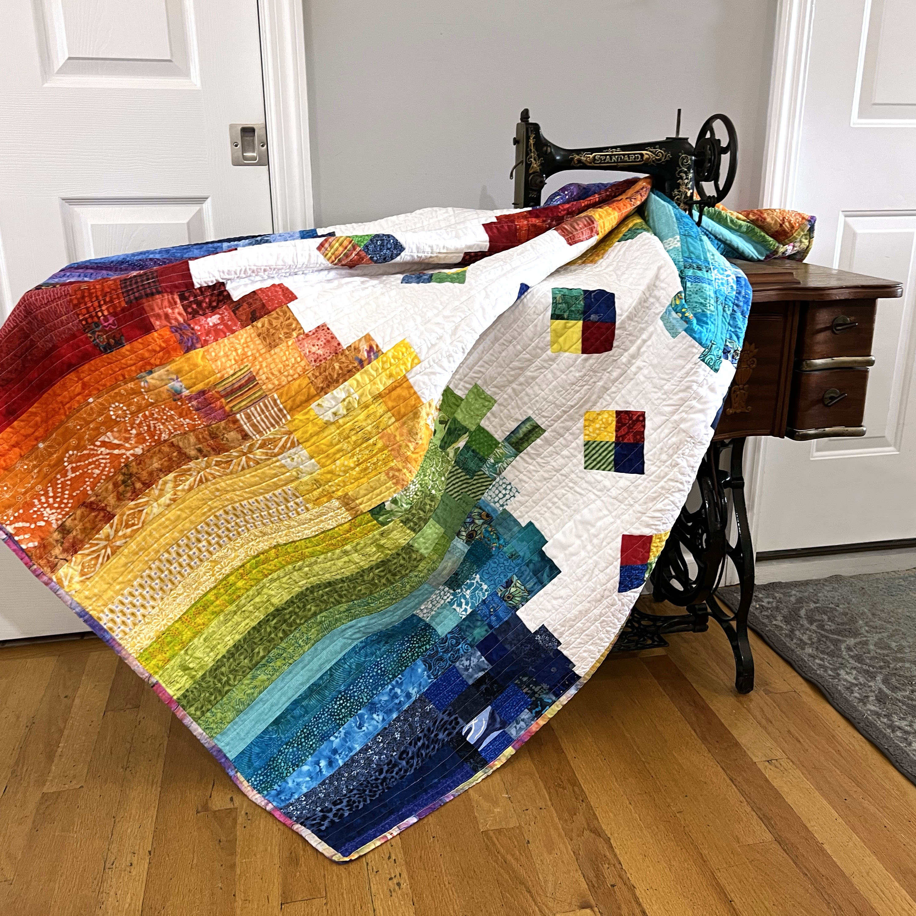 Rainbow Roll Quilt Pattern - Etsy