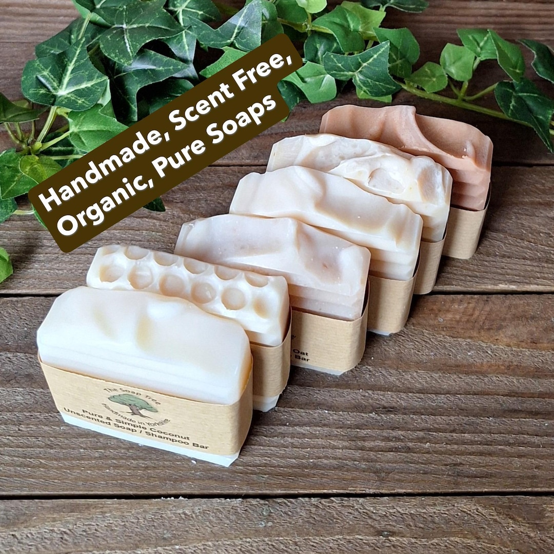 100% Organic Unscented Handmade Soaps, Fragrance Free All Natural. Made ...