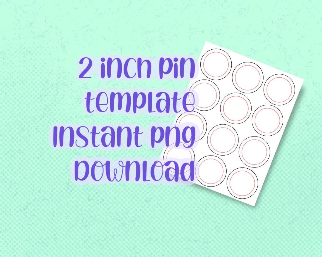 Instant Download Template for Making 2 Inch Buttons - Etsy
