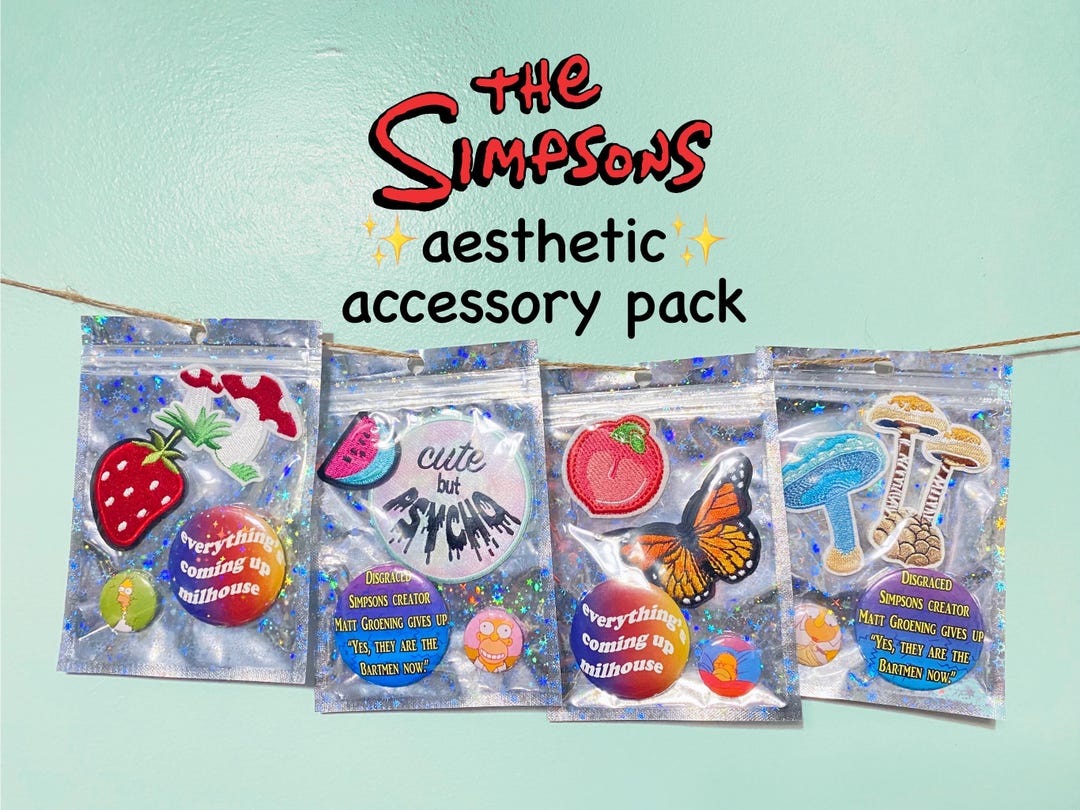 Accessory Bundle — Iron on Patches and Simpsons Pins - Etsy