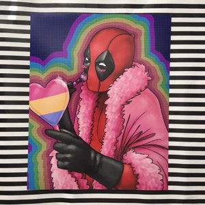 Pretty Deadpool - Marvel Inspired Print - Etsy