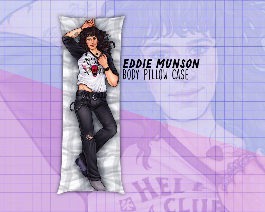 Eddie Munson Dakimakura - Stranger Things 4 - Made to Order Body Pillow ...