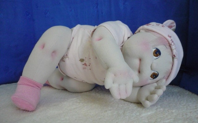 Inger Hand Sewn Soft Sculptured Baby Doll - Etsy