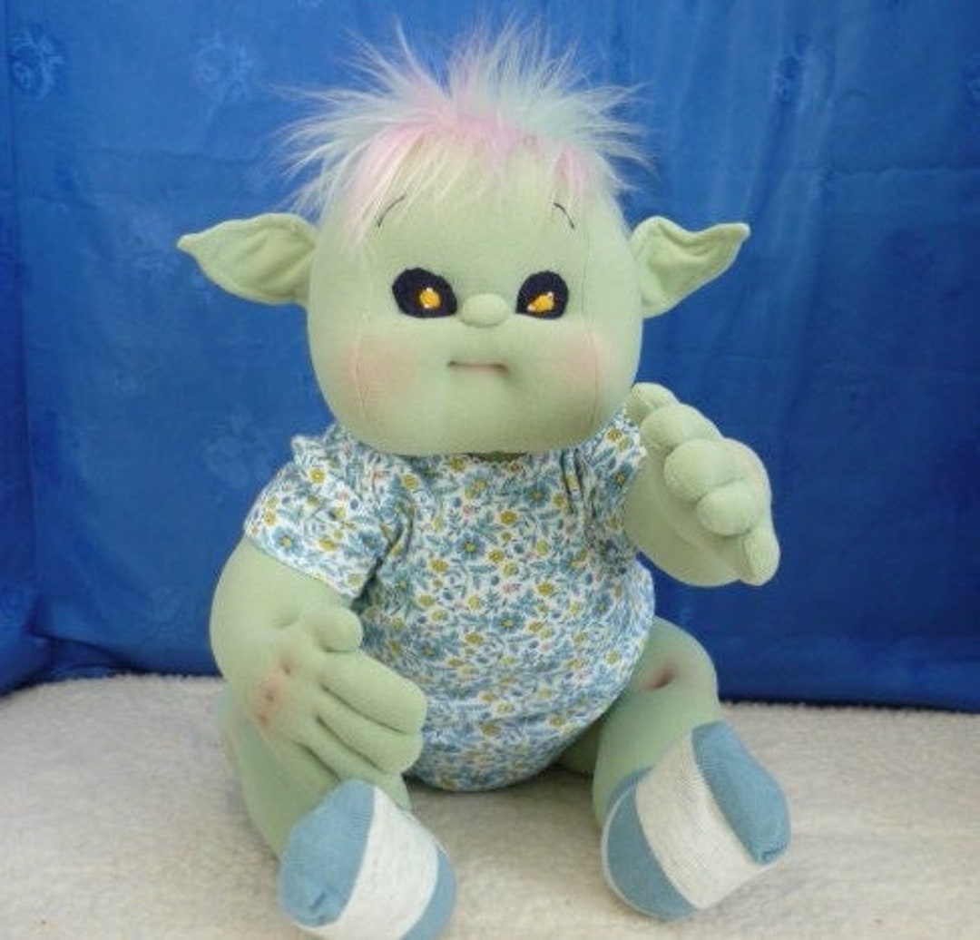 Muhn Hand Sewn Soft Sculptured Alien Baby Doll - Etsy