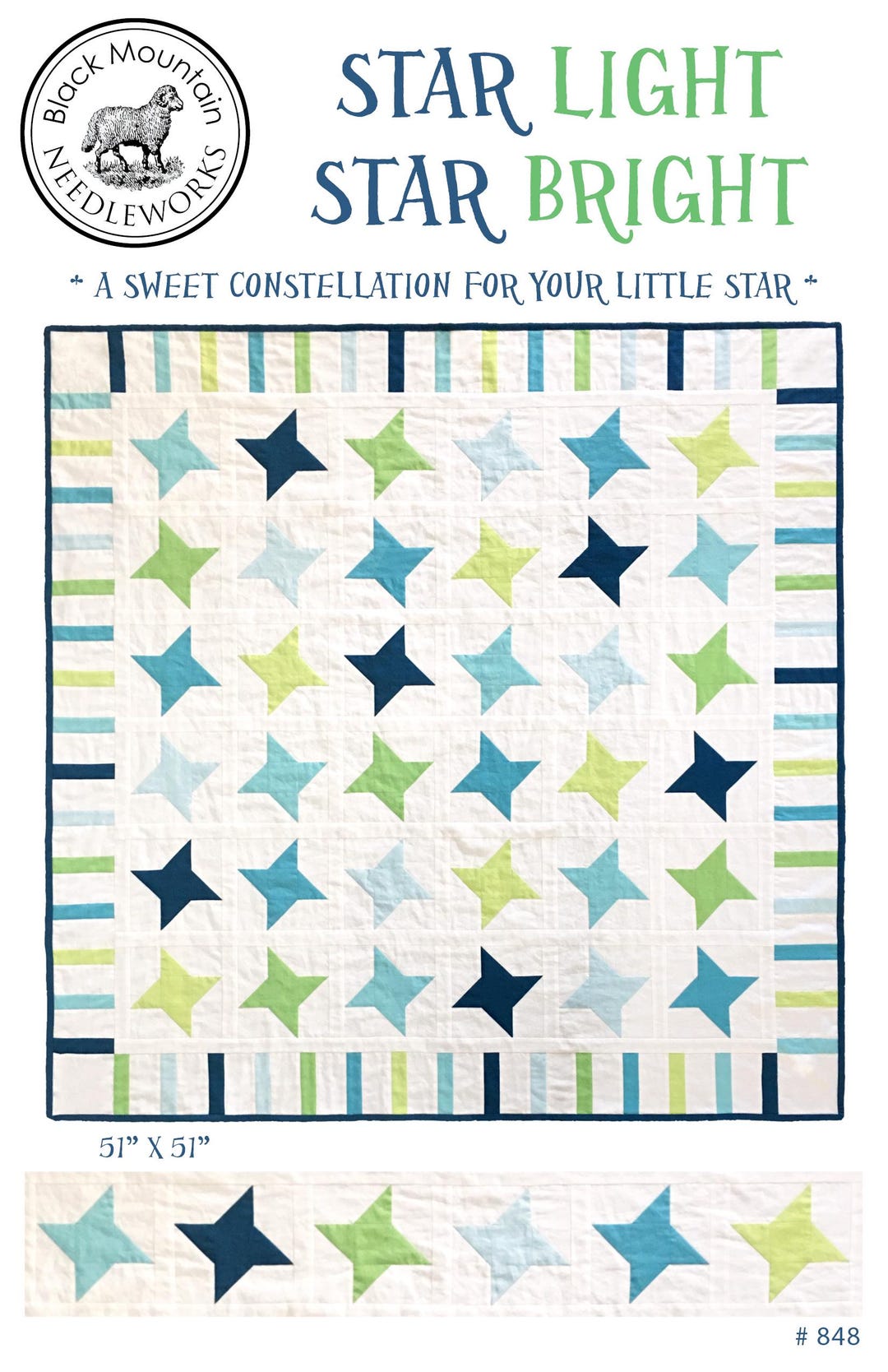 Easy Quilt Patterns, Black Mountain Needleworks, Star Light,star Bright ...
