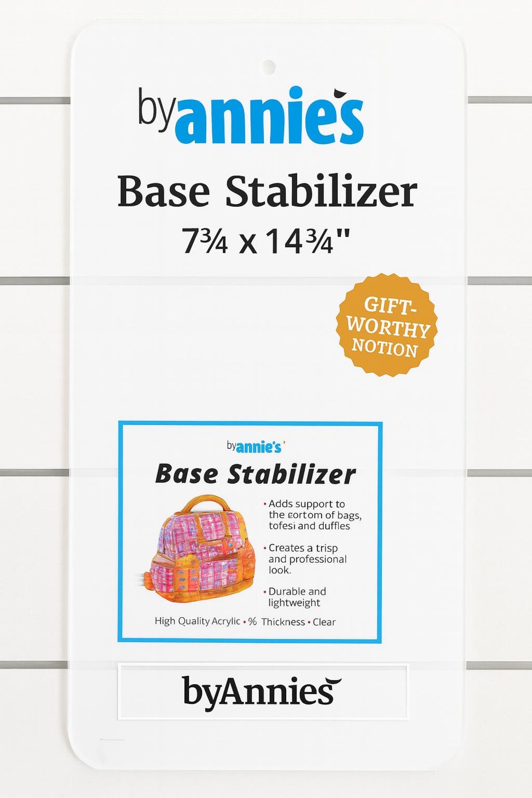 Byannie Acrylic Bag Base Stabilizer 7.75" X 14.75" - Made in USA - Etsy