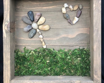 Shadow box rock art - Etsy.de