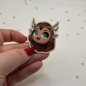 Vox Machina Chibi Stickers, Grog, Keyleth, Percy, Pike, Scanlan, Vax ...