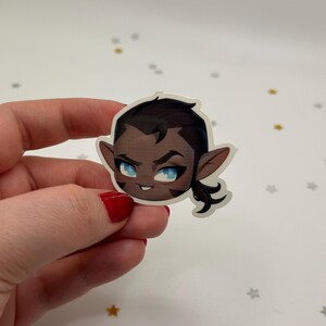 Vox Machina Chibi Stickers, Grog, Keyleth, Percy, Pike, Scanlan, Vax ...