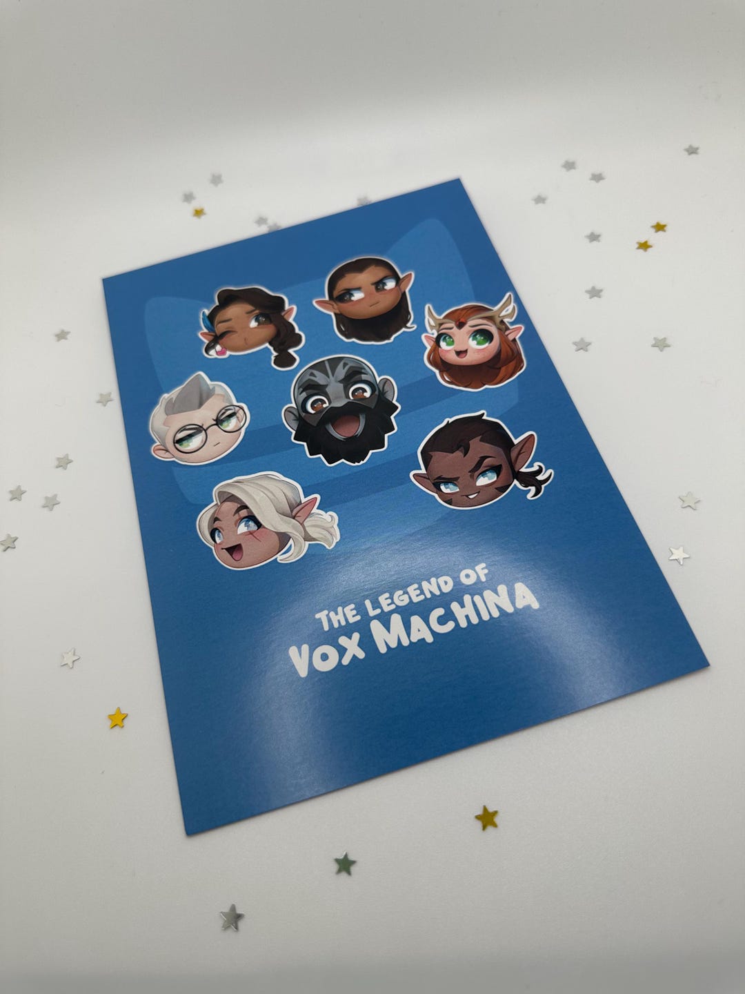 Vox Machina Chibi Art Print, Grog, Keyleth, Percy, Pike, Scanlan, Vax ...