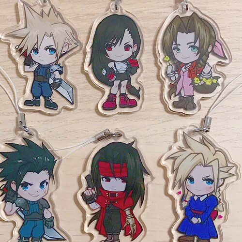 Final Fantasy 7 Charms FFVII Keychain Final Fantasy VII - Etsy