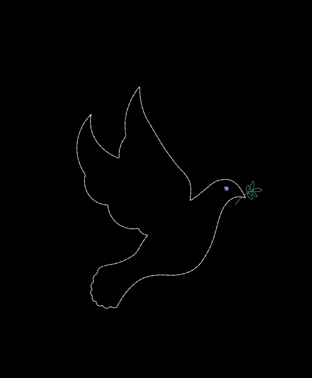 Simple Dove Machine Embroidery Design-approx 4.25" X 3.50" - Etsy