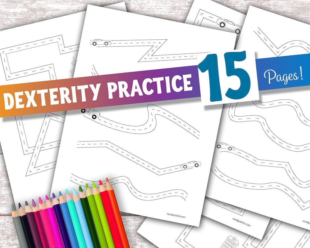 Printable Dexterity Trainers Children's Fine Motor Skills Hand-eye ...