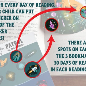 Reading Reward Tracker Student Encouragement Habit Builder Kids Book ...