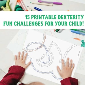 Printable Dexterity Trainers Children's Fine Motor Skills Hand-eye ...