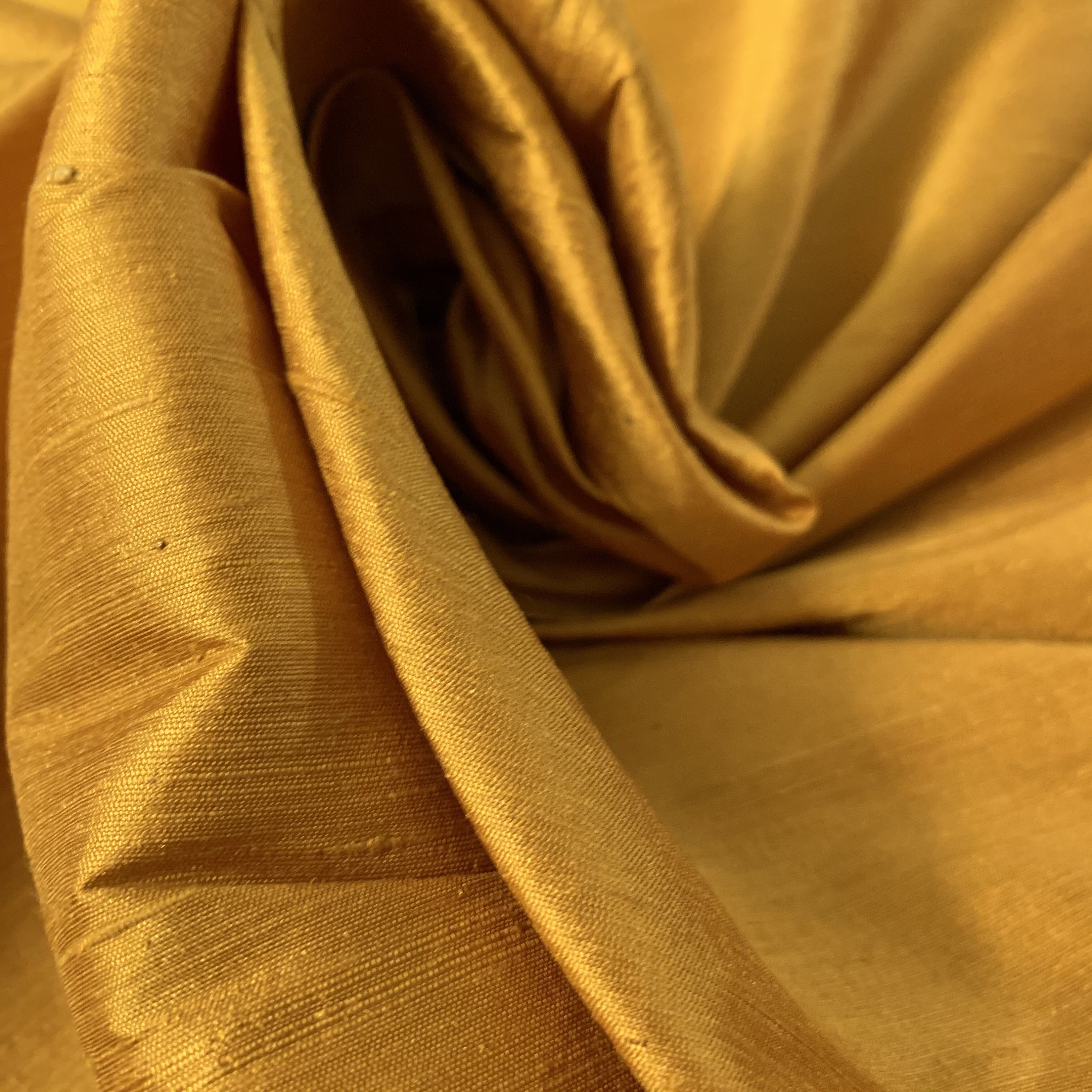 Mustard Pure Silk Fabric Raw Silk Fabric Indian Dupion Etsy