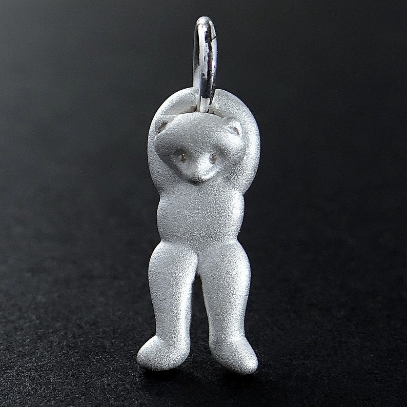 Sterling Silver Swinging Teddy Bear Charm | David Jonns - Etsy