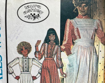 Simplicity 5093, Gunne Sax, Princess Seam, Ribbon Trimmed Dress, Fitted ...