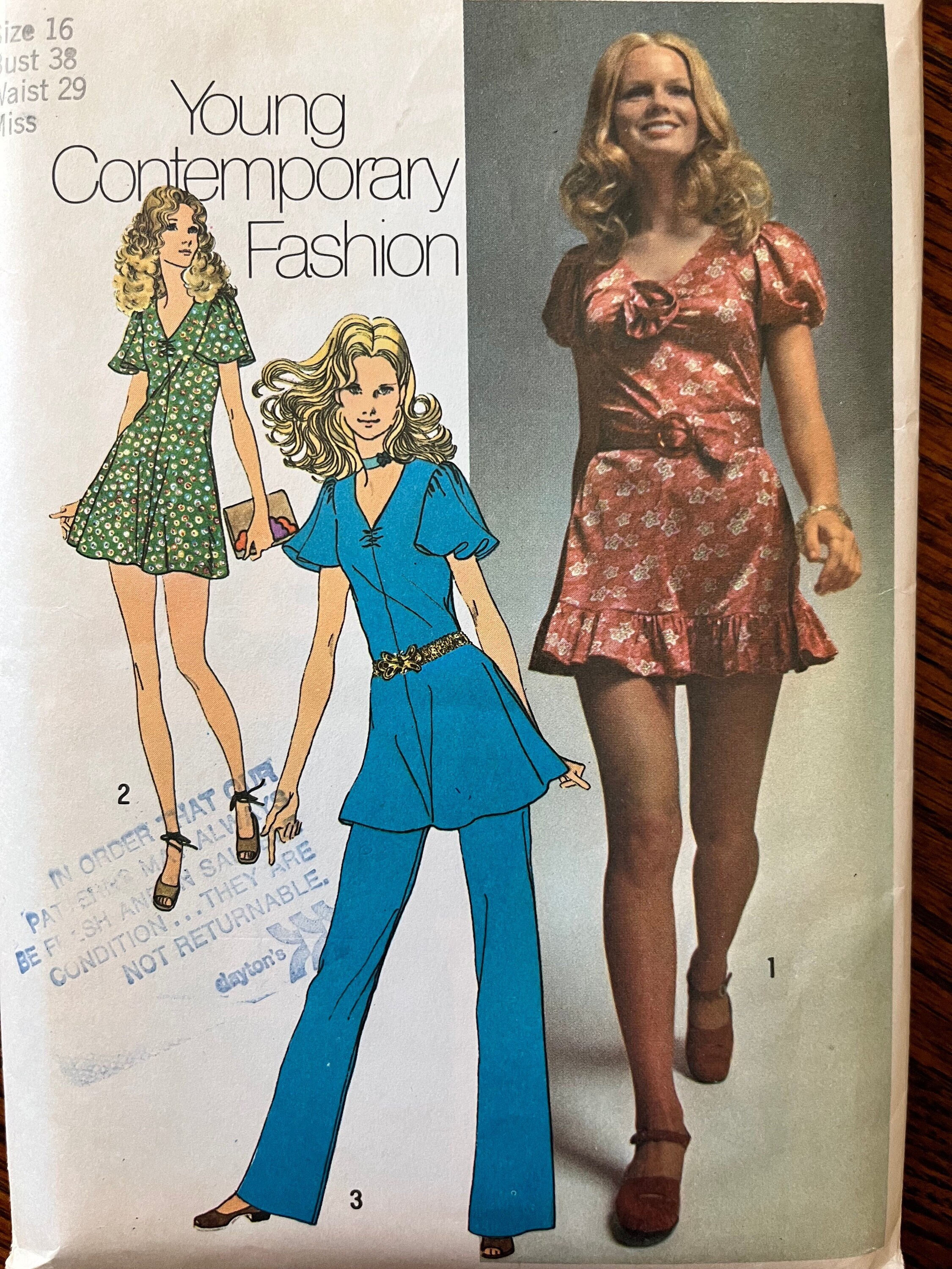 Simplicity 9714, Flared Skirt Mini Dress, Mini Dress With Puff Sleeves ...