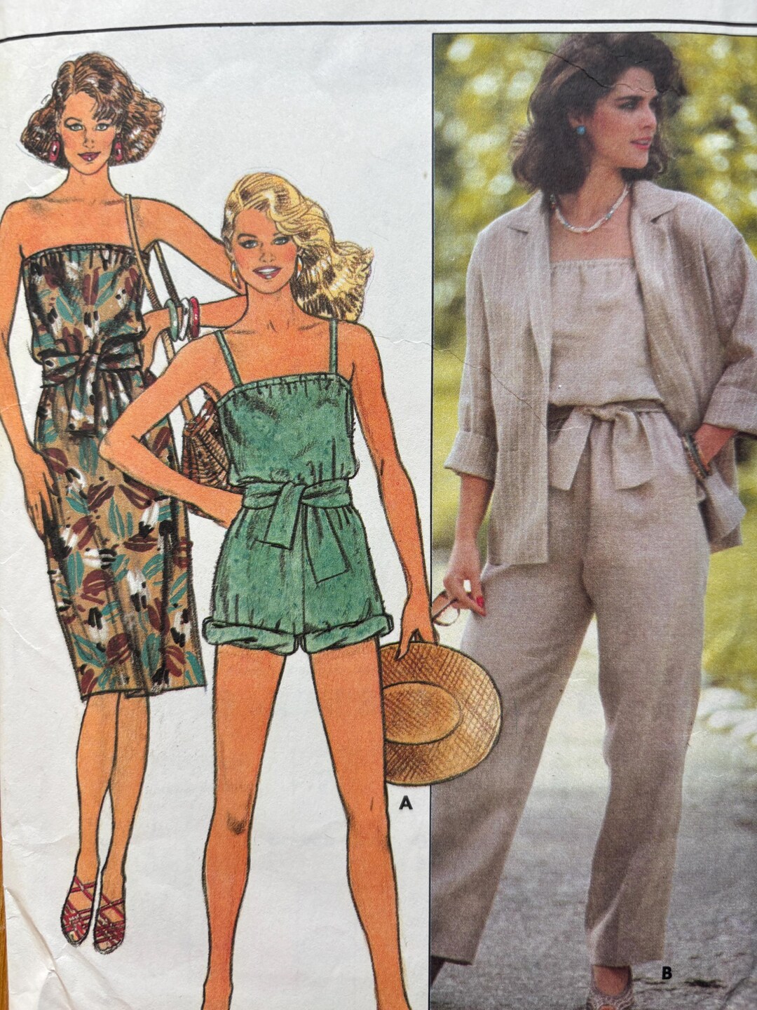 Butterick 6553, Uncut Spaghetti Strap Jumpsuit, Strapless Sundress ...