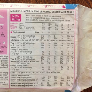 Simplicity 8394 Pinafore Blouse Scarf A-line Jumper - Etsy