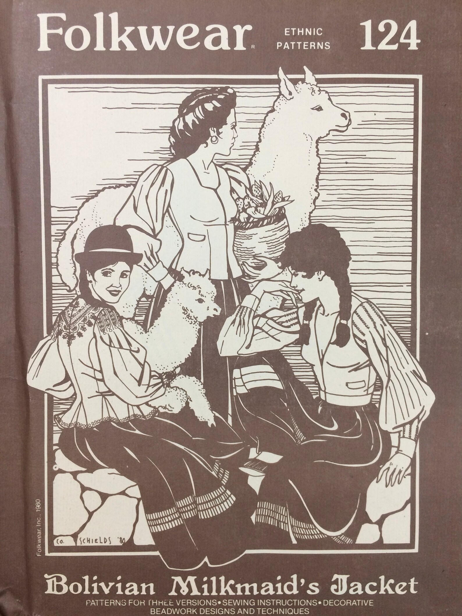Folkwear Pattern 124, Uncut, Bolivian Milkmaid's Jacket, Cropped Jacket ...