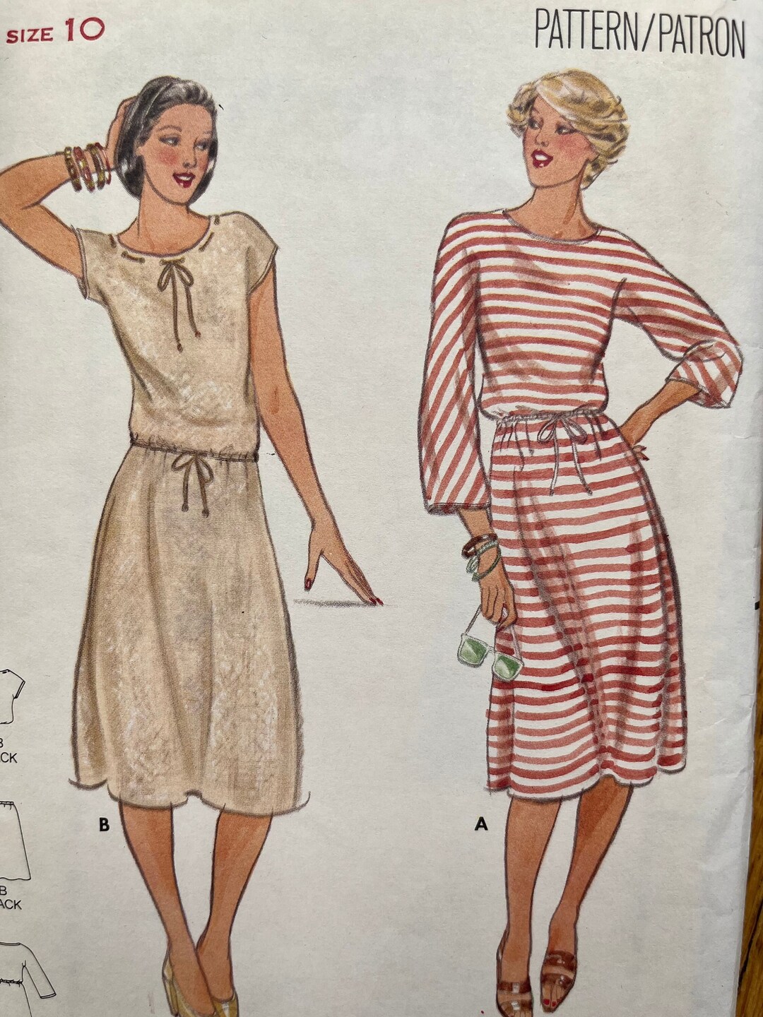 Butterick 5878, Uncut, Simple Pullover Knit Dress, T-shirt Dress ...
