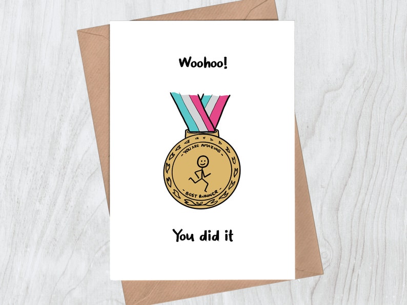 Congratulations Card for Runner Well Done Race or Marathon - Etsy UK