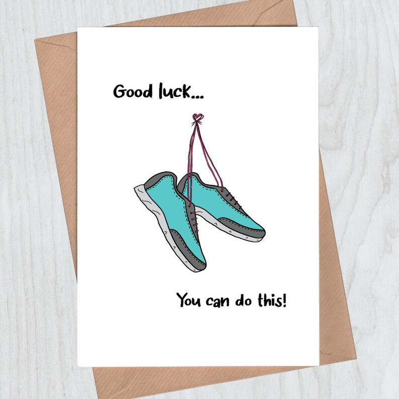 Good Luck Card for Runner Good Luck Marathon Card | Etsy UK