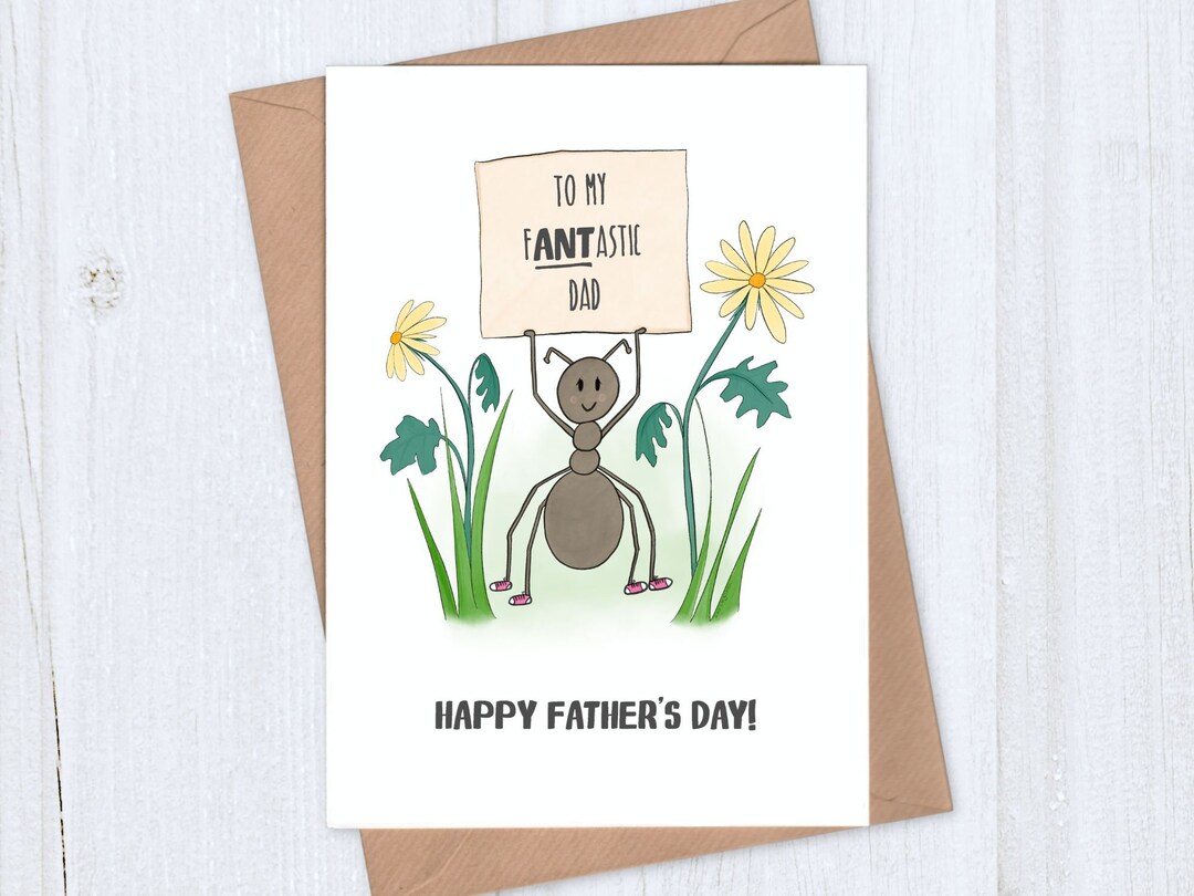 Fantastic Ant Father's Day Card - Etsy