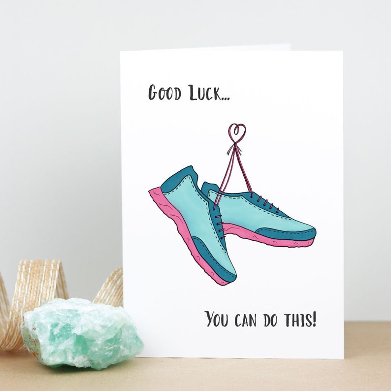 Good Luck Card for Runner Good Luck Marathon Card - Etsy