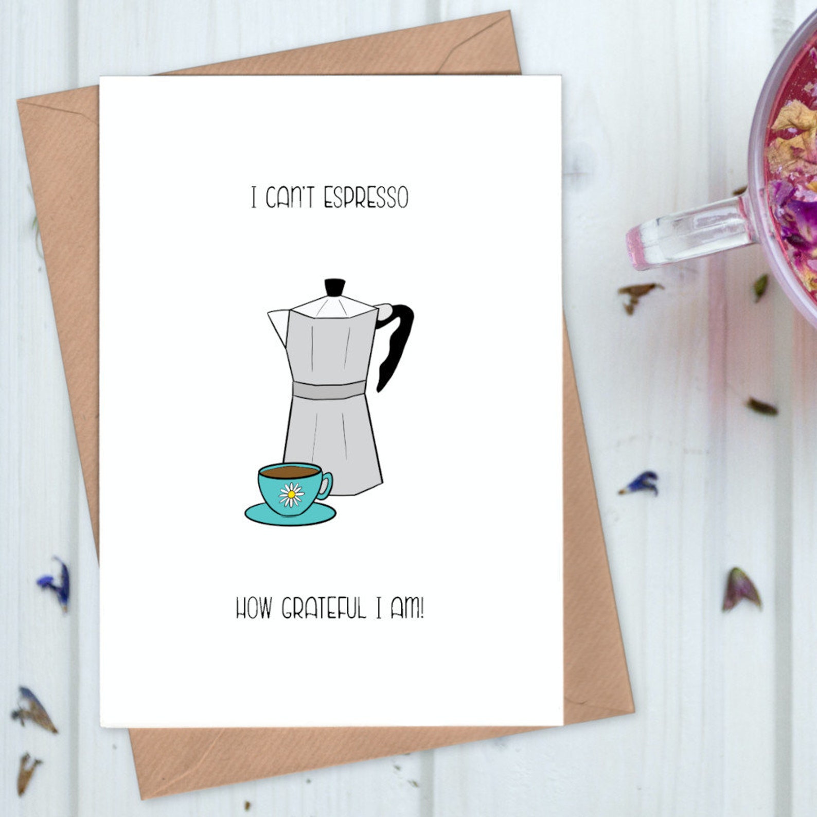 Espresso Thank You Card Coffee Pun Card | Etsy