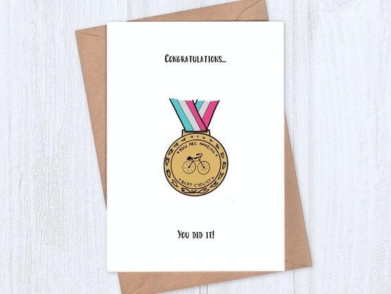 Congratulations Card for Cyclist Congratulations cycling | Etsy