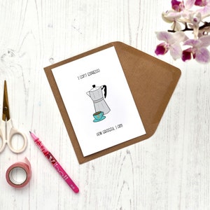 Espresso Thank You Card - Coffee Pun Card - Etsy