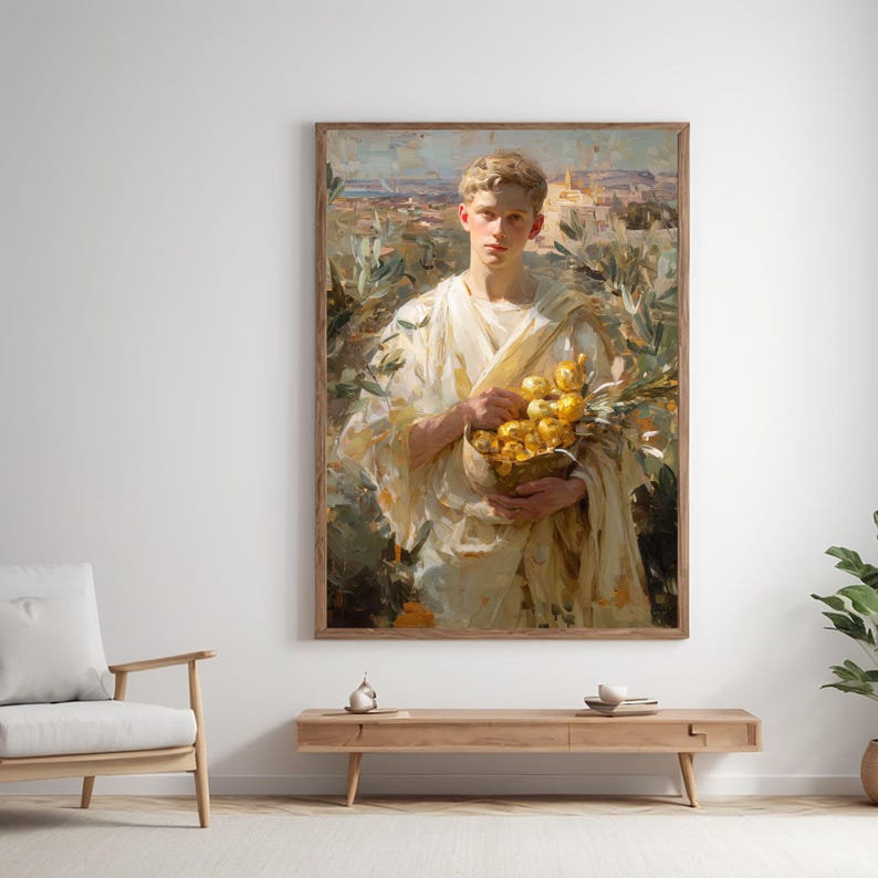 Plutus Greek God of Wealth Wall Art | Energy Infused Abundance and ...